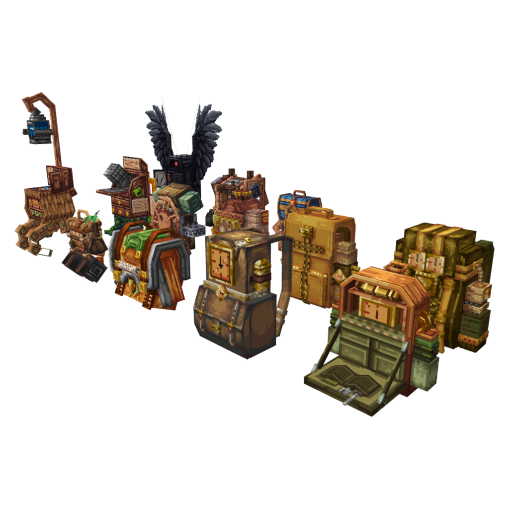 Adventure Backpack Cosmetic Set - Pixel Art 3D Model Asset Store ...