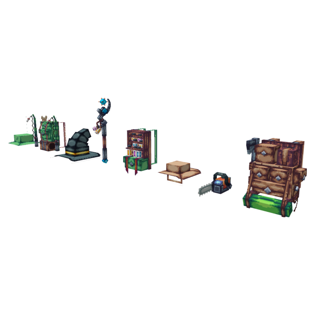 Hobbies Cosmetics Pack - Pixel Art 3D Model Asset Store| EliteCreatures