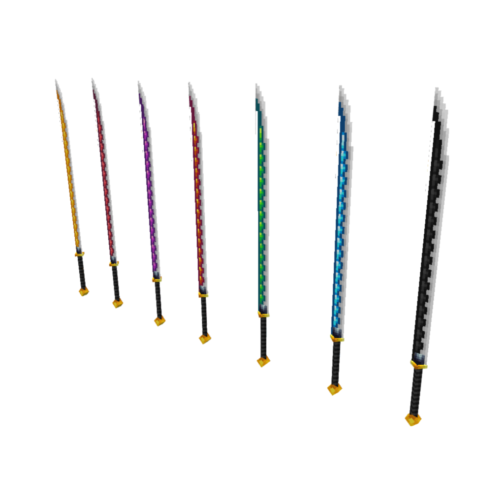 Katana Set - Pixel Art 3D Model Asset Store| EliteCreatures
