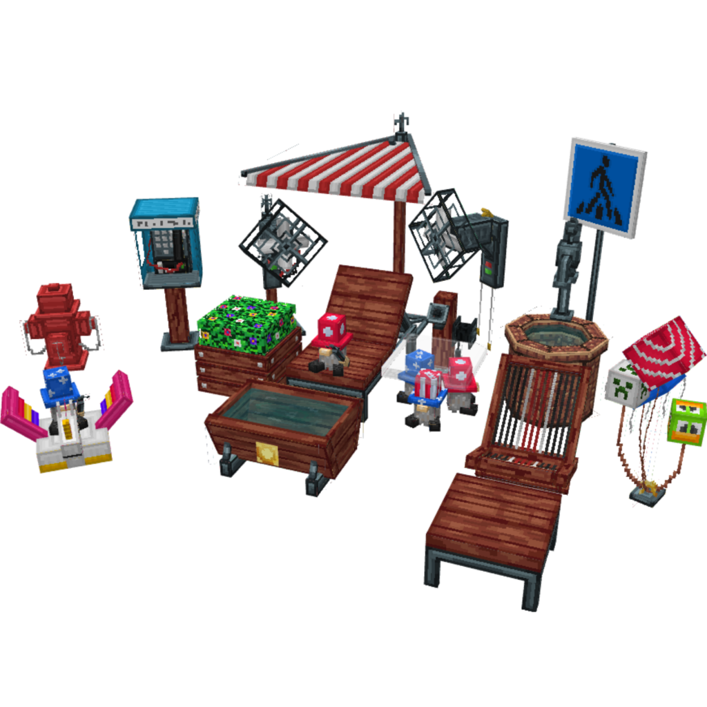 Decorations & Furnitures - Pixel Art 3D Model Asset Store| EliteCreatures
