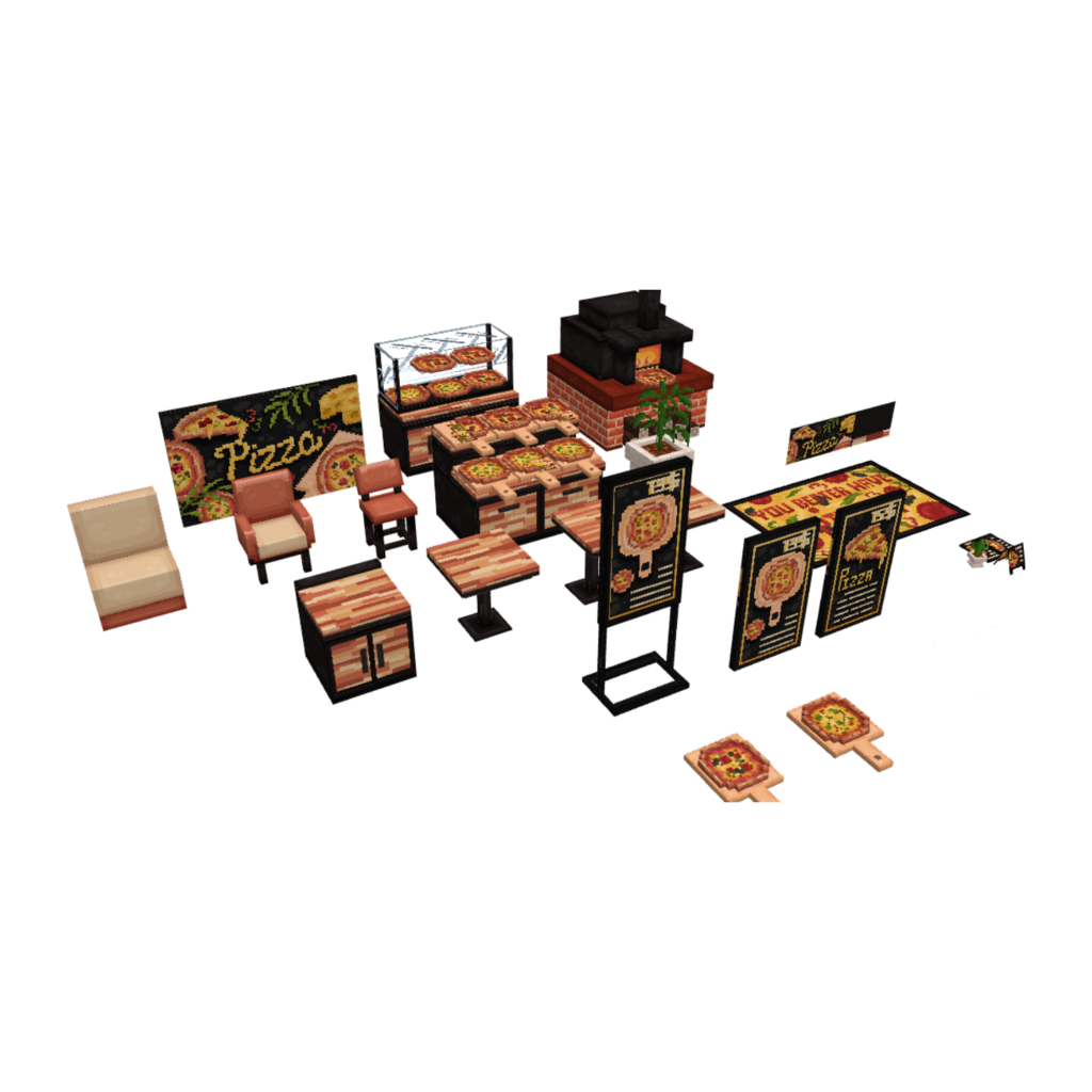 Decorations & Furnitures - Pixel Art 3D Model Asset Store| EliteCreatures