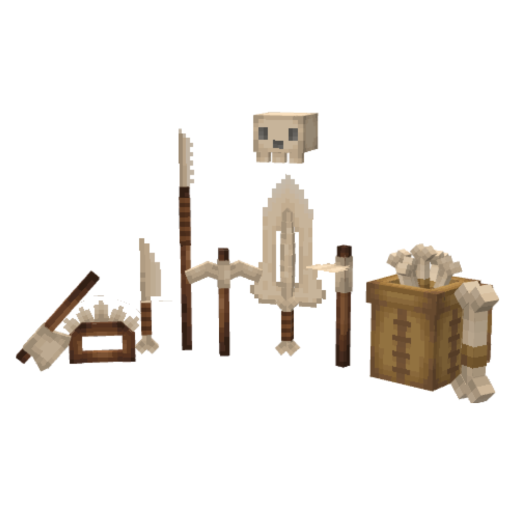 Boning Weapon Set - Pixel Art 3D Model Asset Store| EliteCreatures